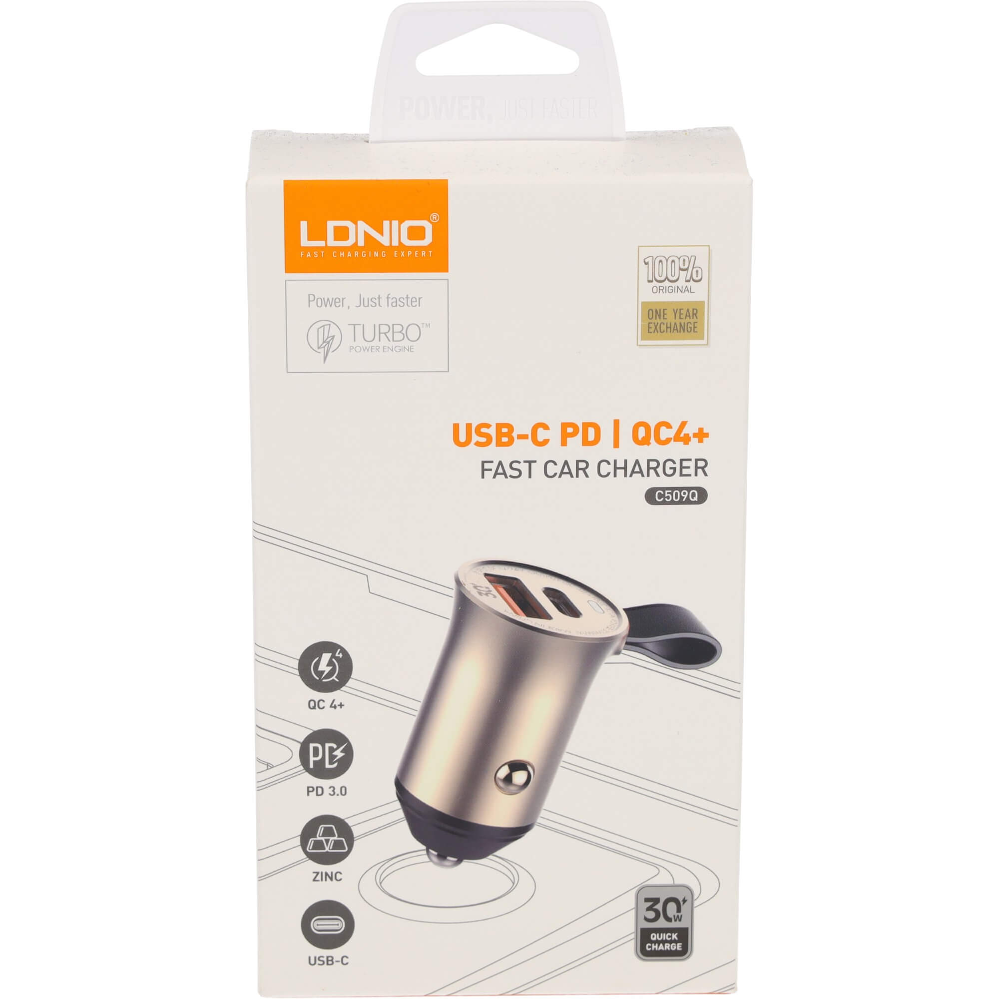 AUTO PUNJAČ LDNIO 2 U 1 C509Q TIP C