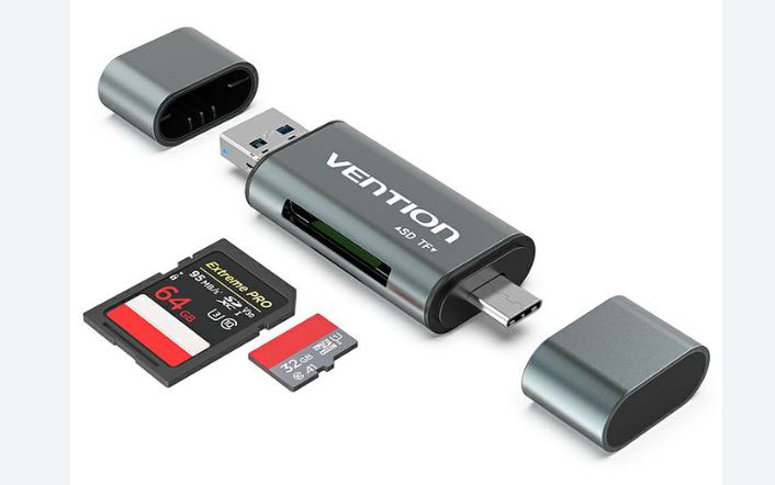 ČITAČ KARTICA SD I MIKRO, TIP C I USB 3.0 VENTION